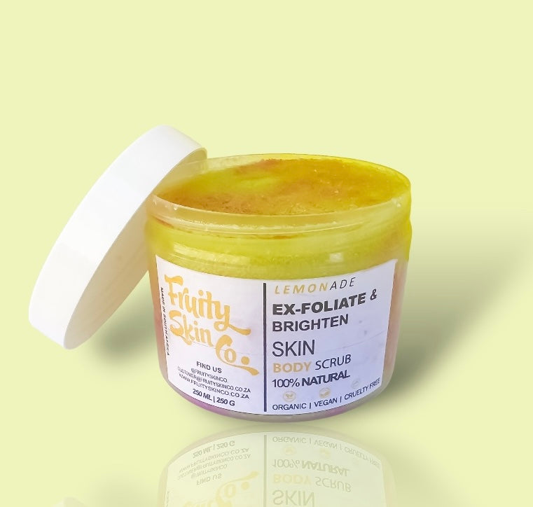 Lemonade whipped body scrub – FruitySkinCo.